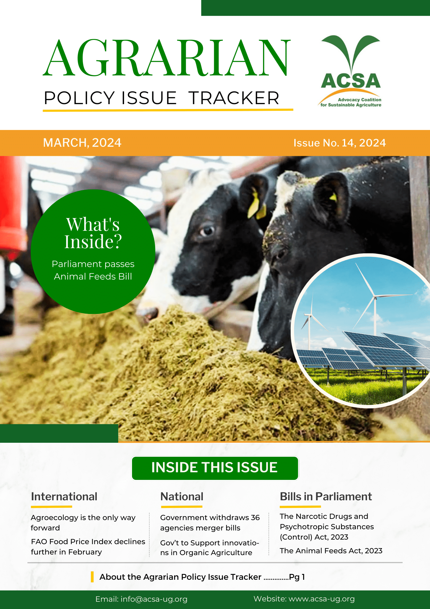 Agrarian Policy Issue Tracker – ACSA Uganda